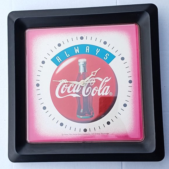 Coca Cola | Wall Decor | Vintage 9s Cocacola Clock Square Always Coke ...